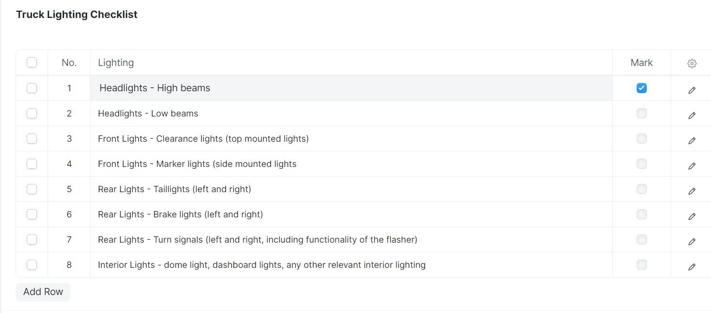 Truck and Trailer Inspection